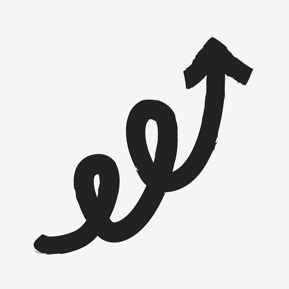 Bold upward arrow design element | Free Photo Illustration - rawpixel