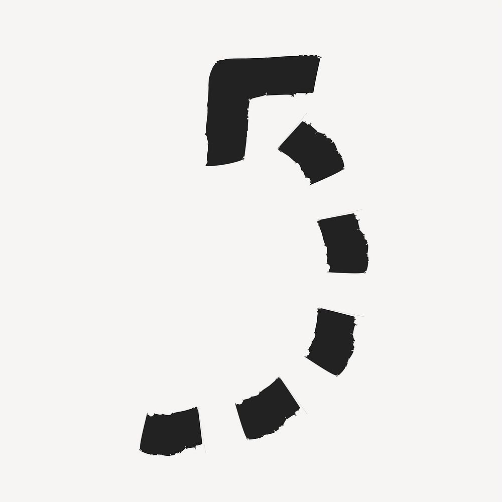 Abstract bold number five design | Free Photo Illustration - rawpixel