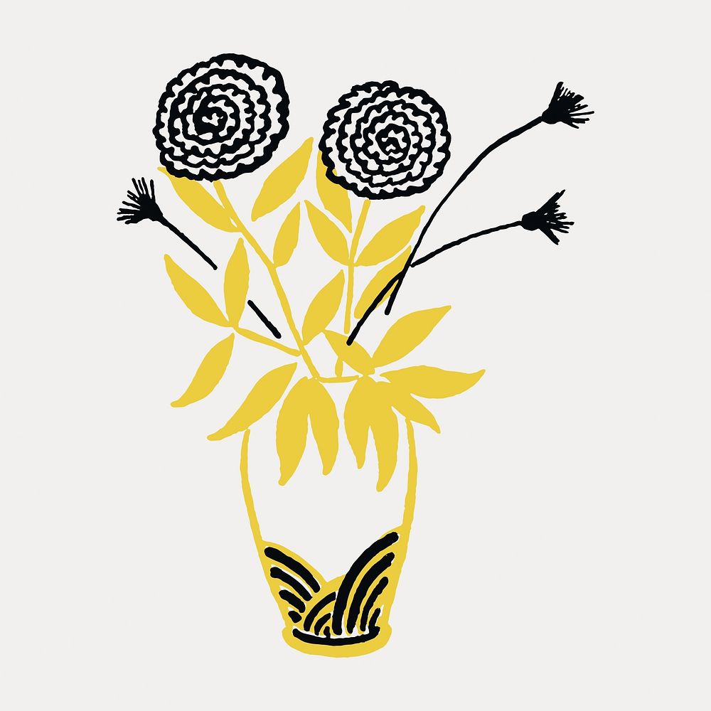 Henry Lyman's flowers vintage illustration | Free Vector - rawpixel