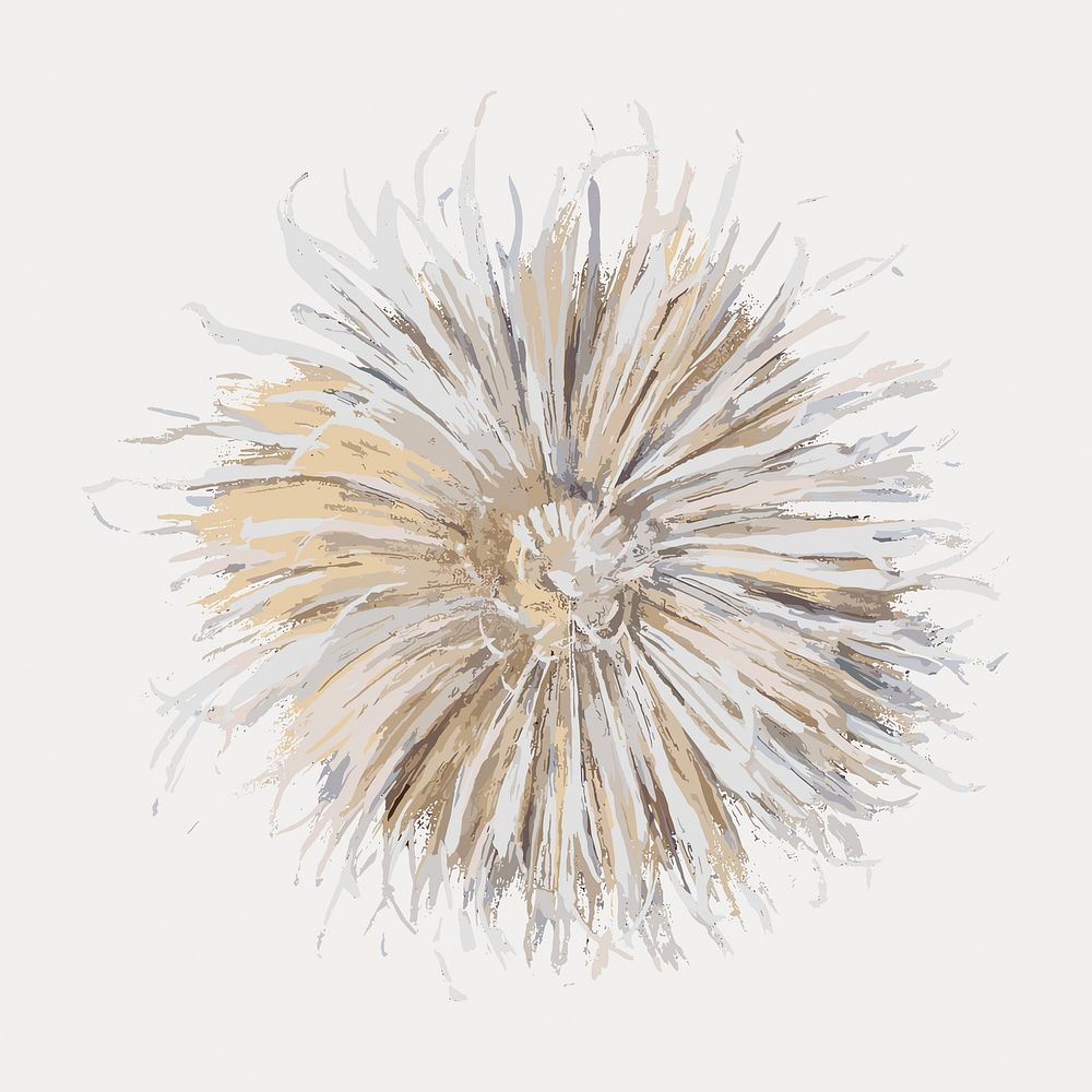 Mondrian’s Chrysanthemum flower illustration, isolated | Free Vector ...