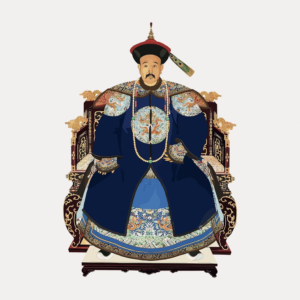 Chinese prince, isolated vector element | Free Vector - rawpixel