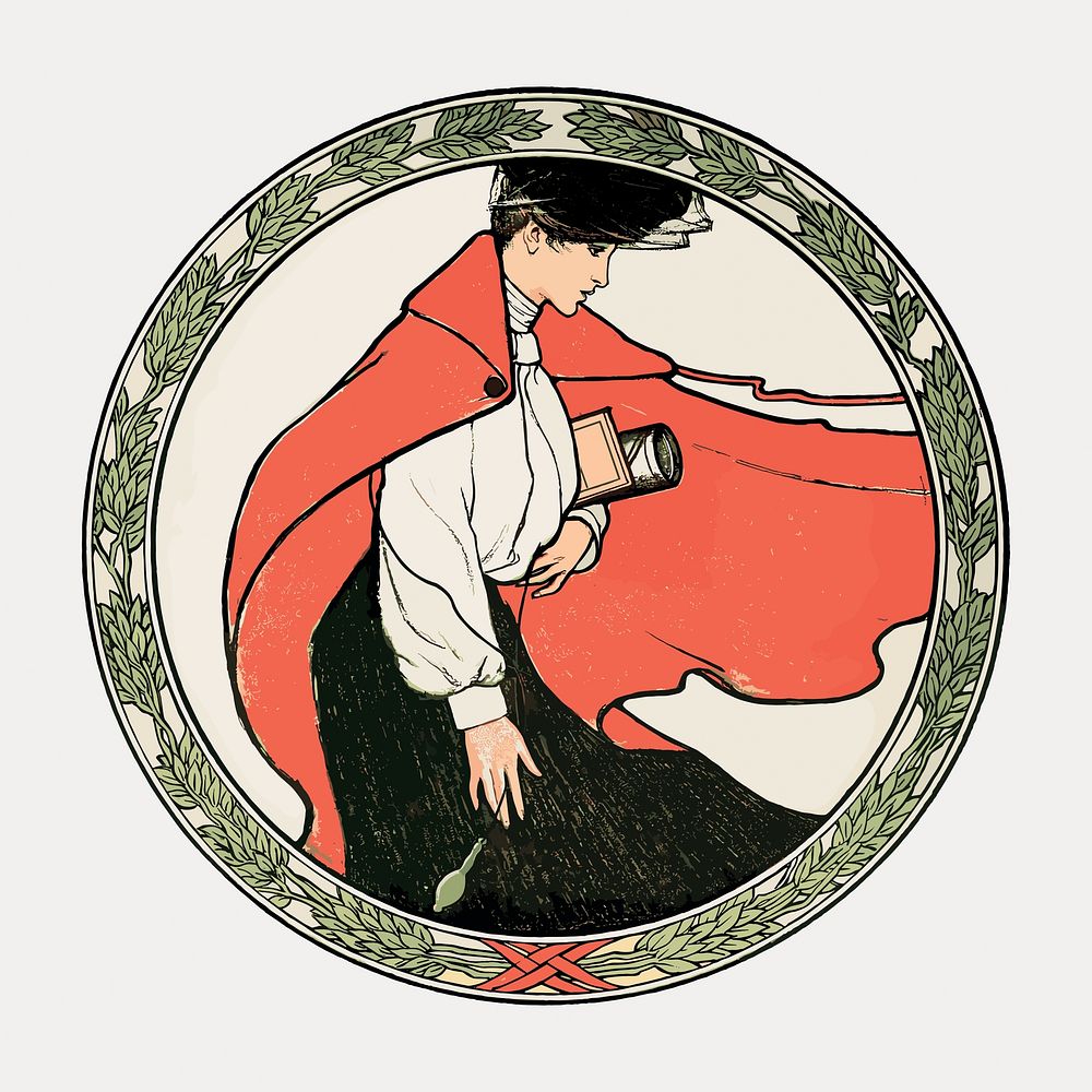 Scribner's April illustration isolated white, | Free Vector - rawpixel