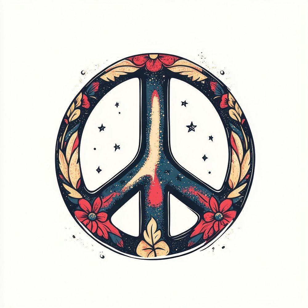 Vintage peace sign symbol design | Free Photo Illustration - rawpixel
