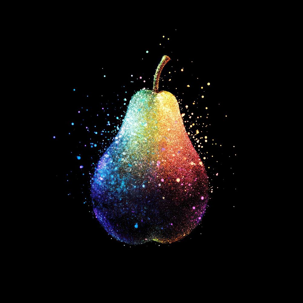 Colorful pear shape light glitter | Free Photo Illustration - rawpixel