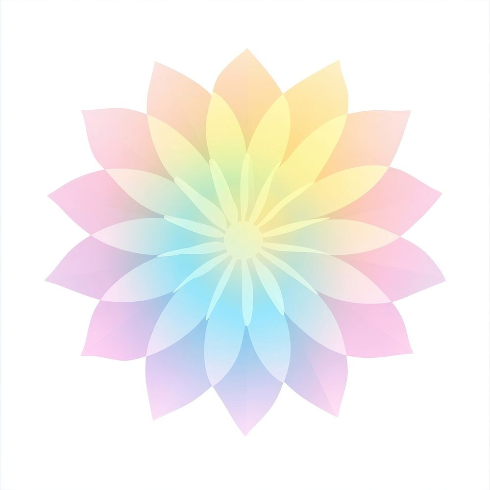 Sunflower symmetry gradient pattern. | Free Photo Illustration - rawpixel