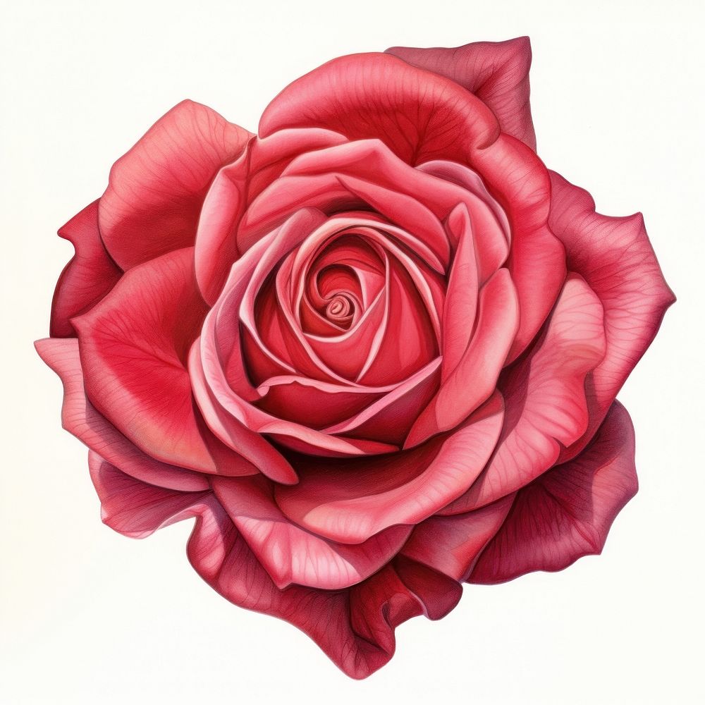 Petals rose illustration botanical | Free Photo Illustration - rawpixel
