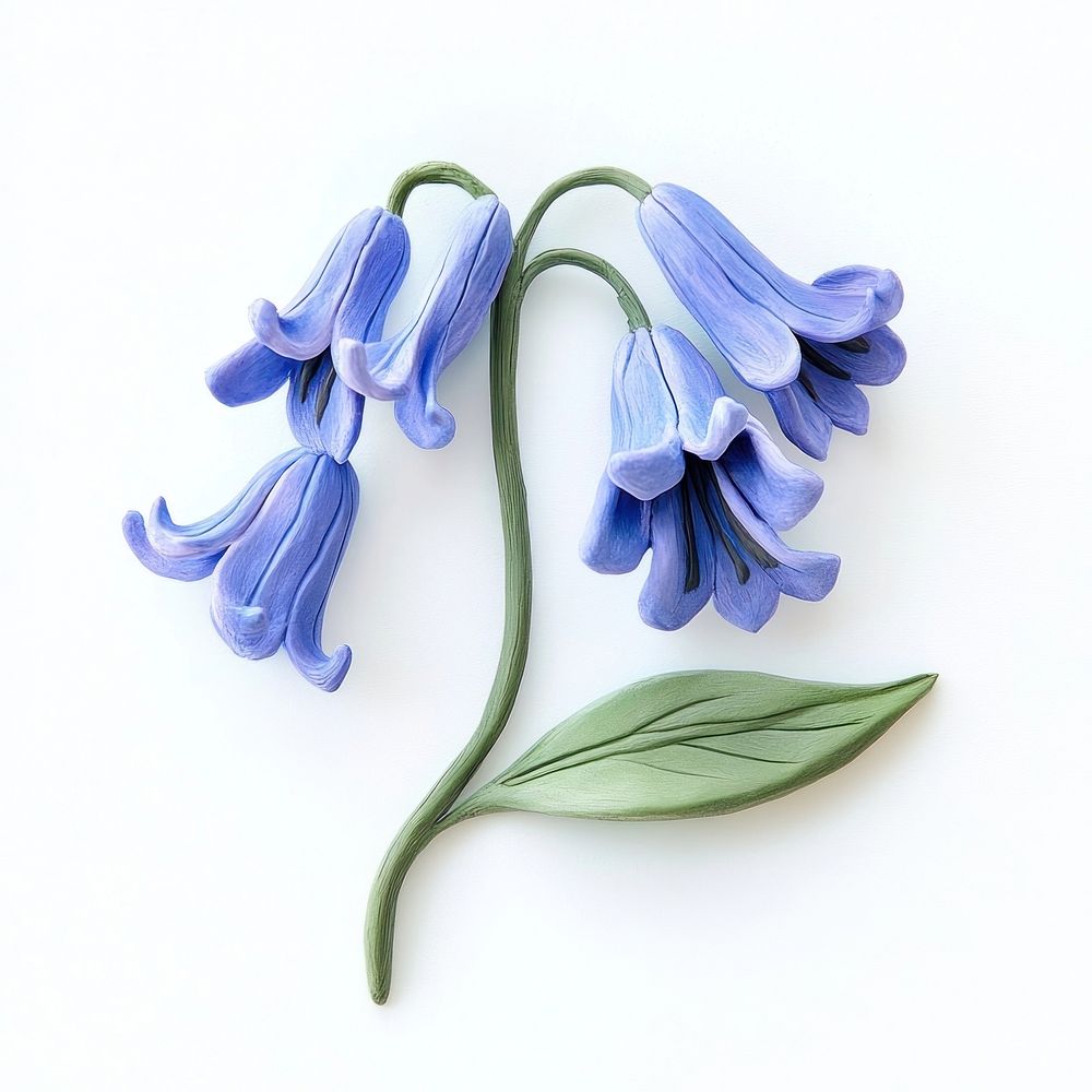 Bluebells flower clay handcrafted agapanthus. | Free Photo - rawpixel