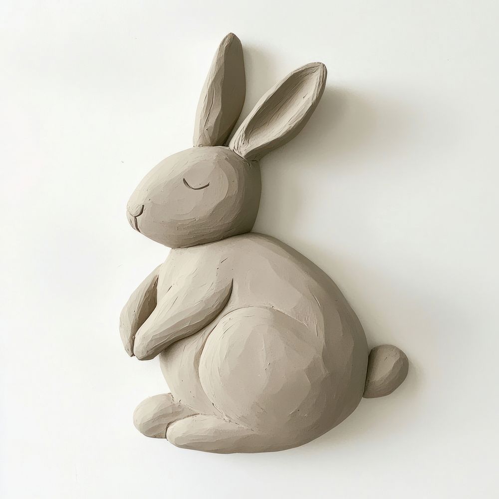 Rabbit animal clay art | Free Photo - rawpixel
