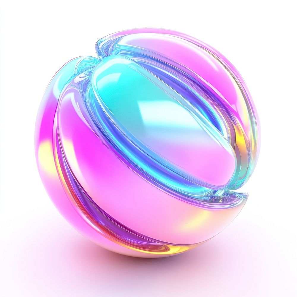 Spheres shape sphere illustration iridescent. | Free Photo Illustration ...