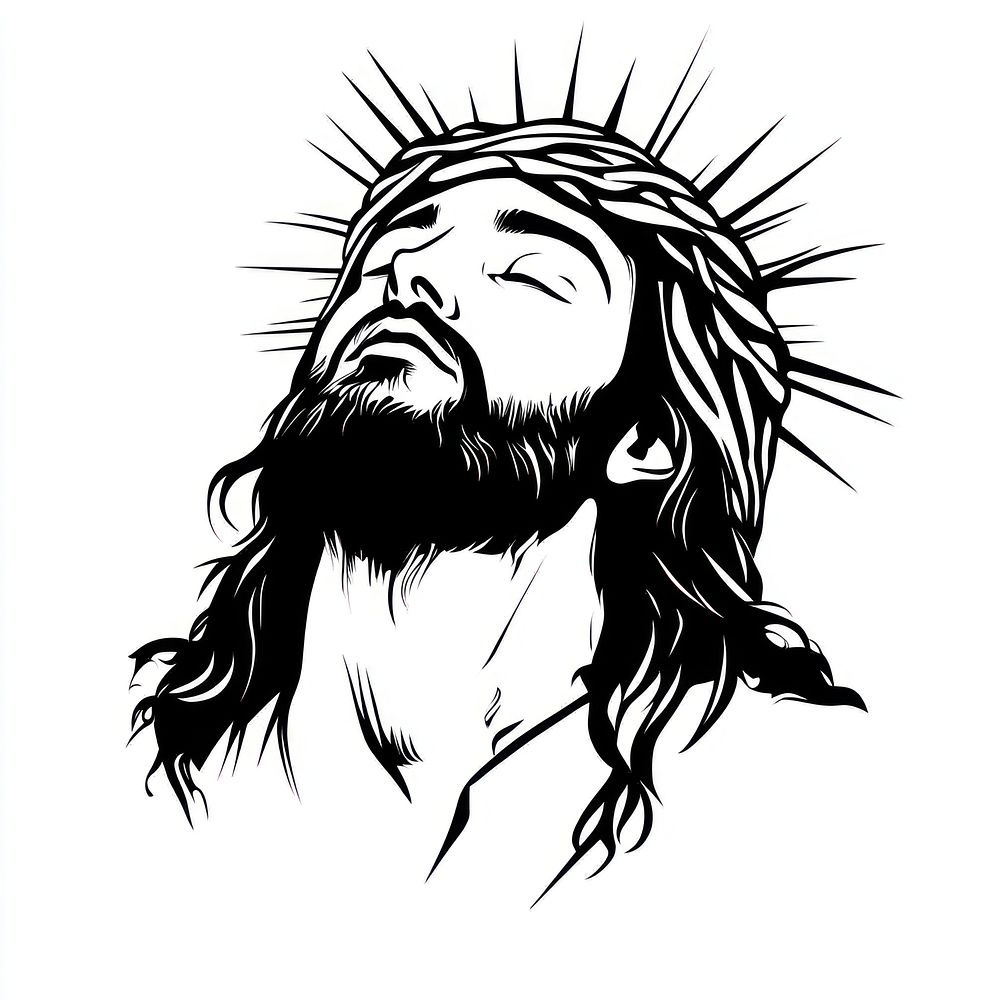 Jesus art illustration illustrated. | Free Photo Illustration - rawpixel