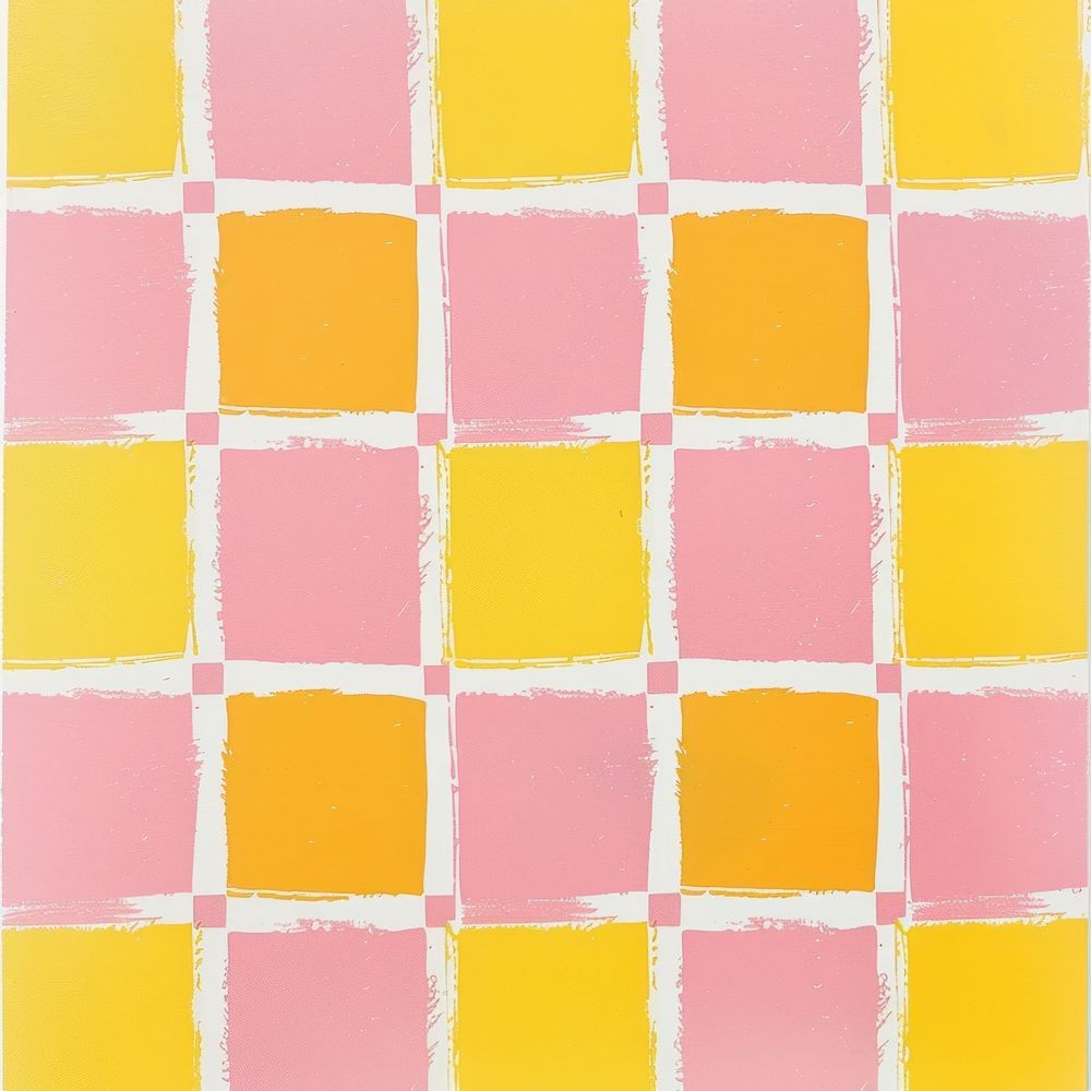 pink and yellow checkered pattern | Free Photo Illustration - rawpixel