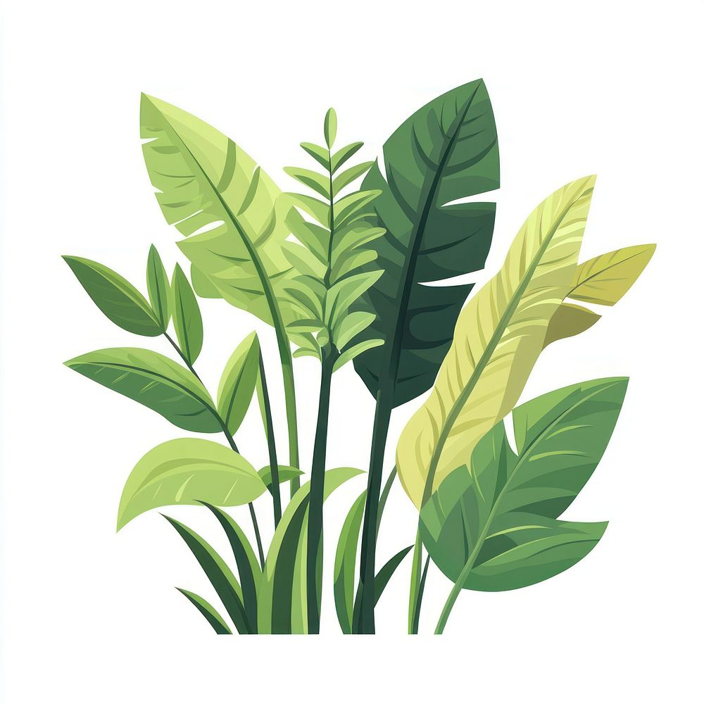 Jungle plant vegetation leaf illustration | Free Photo Illustration ...