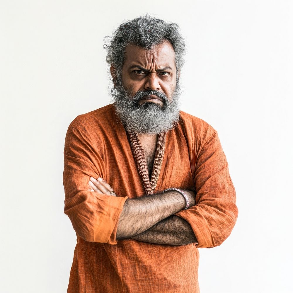 Indian man mad portrait photo | Free Photo - rawpixel