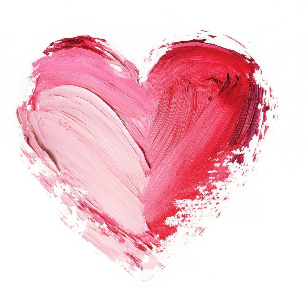 Heart brushstroke symbol paint. | Free Photo Illustration - rawpixel