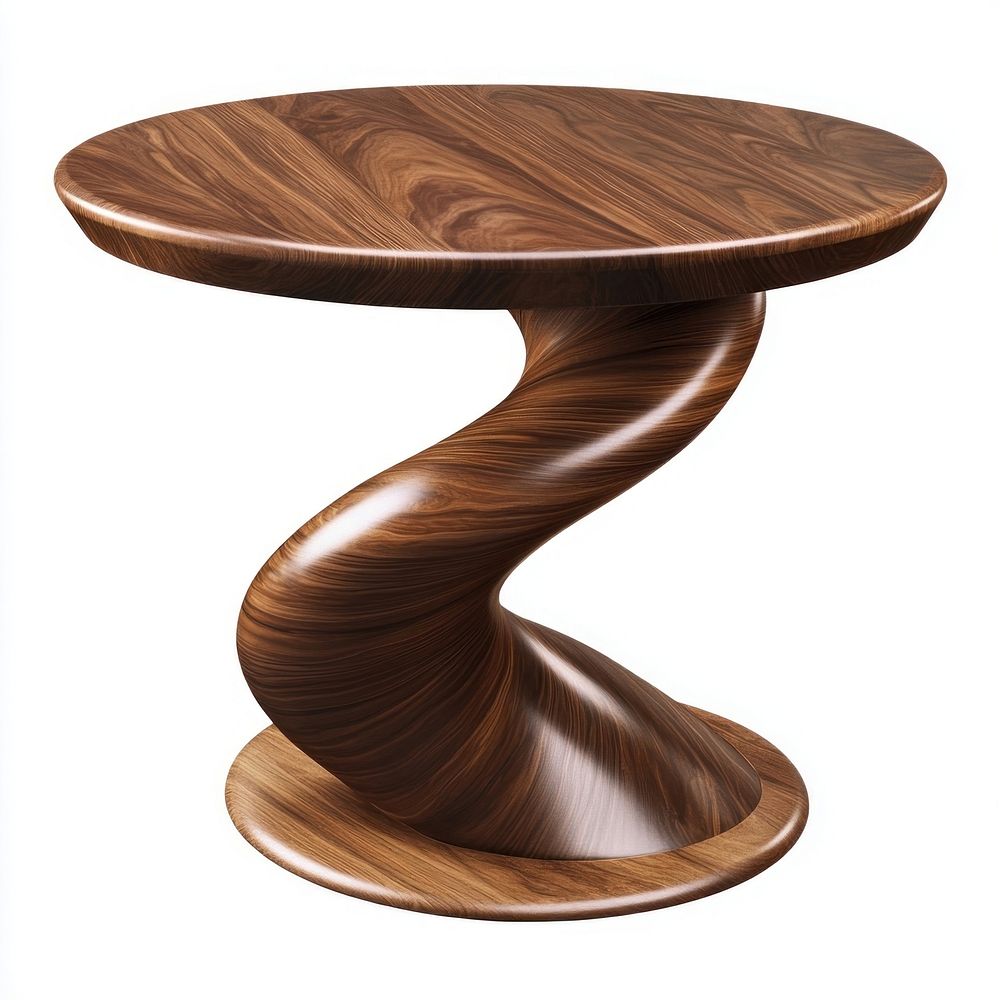 Table swirl furniture wood contemporary | Free Photo - rawpixel
