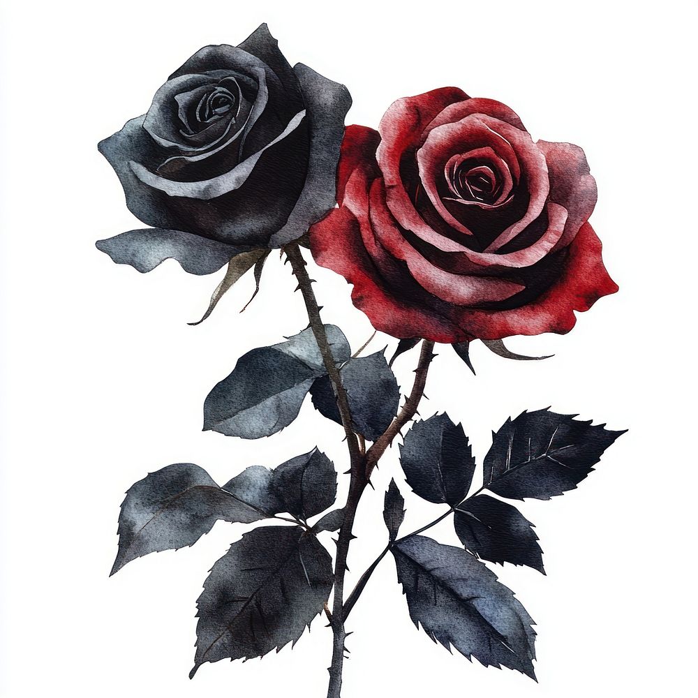 Dark red and black roses | Free Photo Illustration - rawpixel