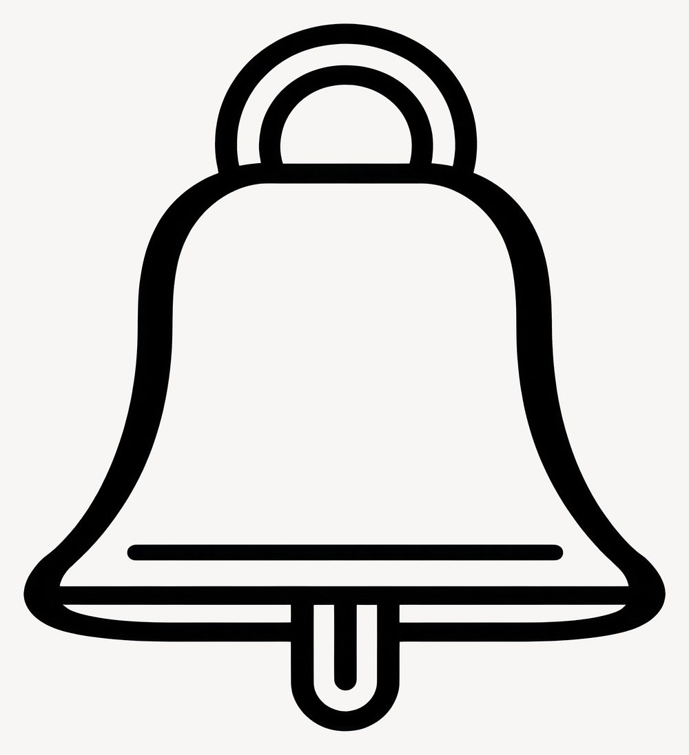 Bell sign icon simple black | Free Vector - rawpixel