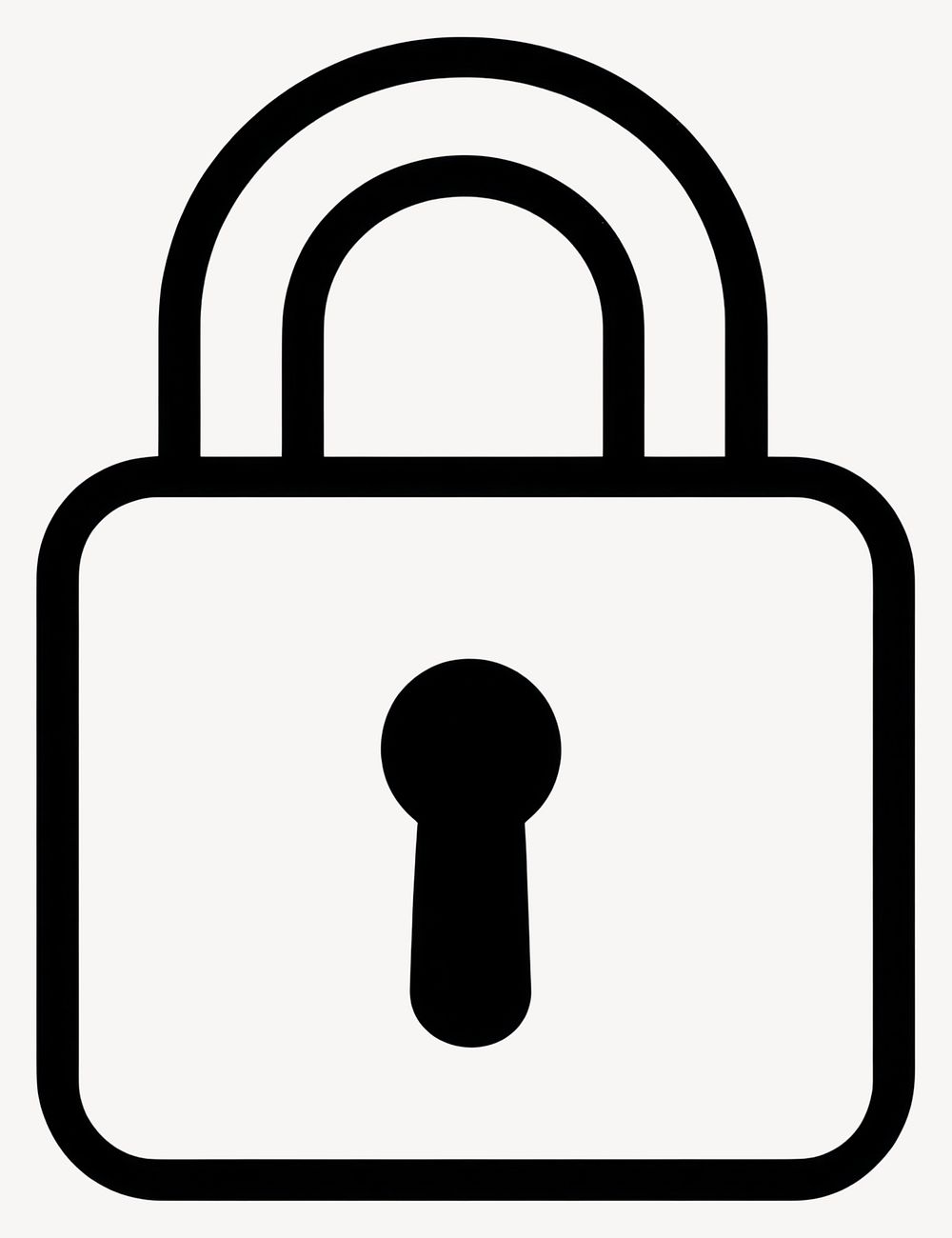 Lock sign icon simple black | Free Vector - rawpixel