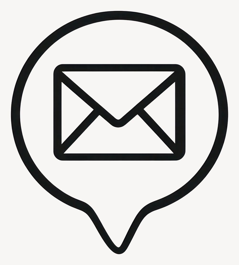Speech bubble mail sign icon | Free Vector - rawpixel