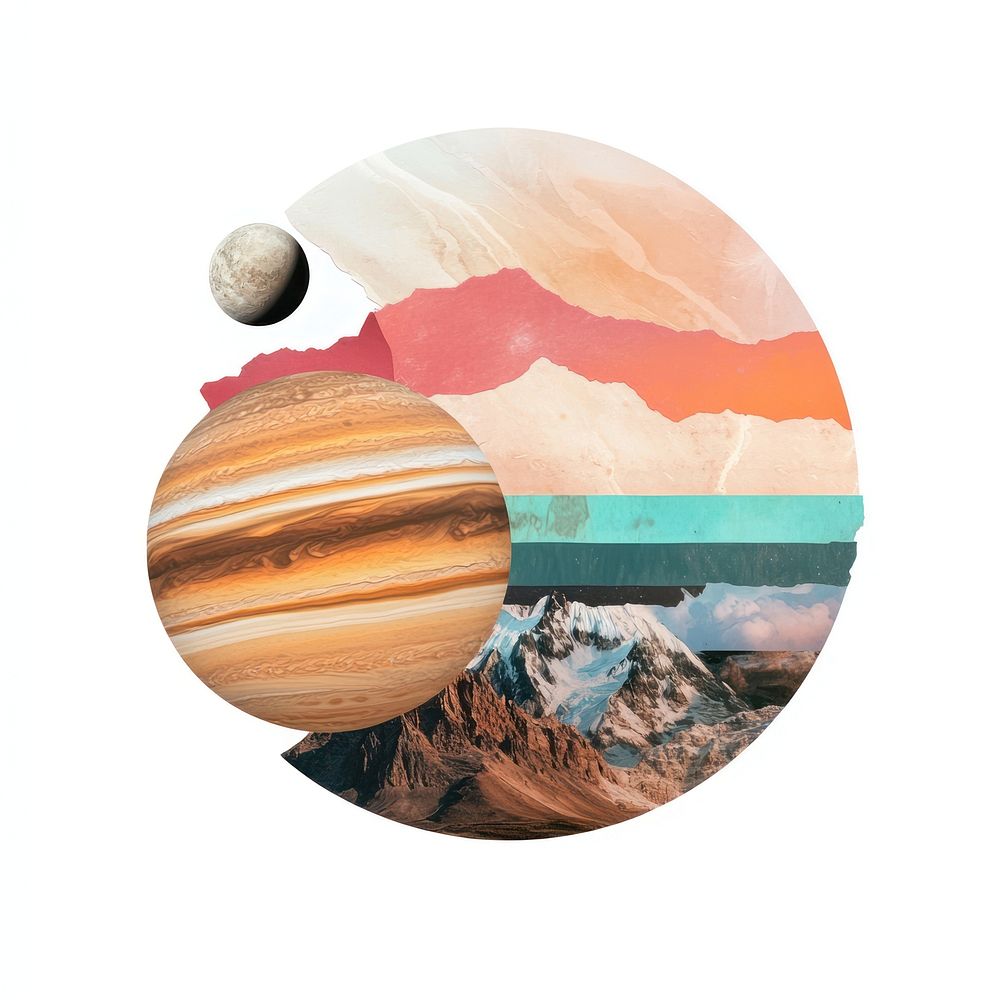 Jupiter collage planet illustration. | Free Photo Illustration - rawpixel