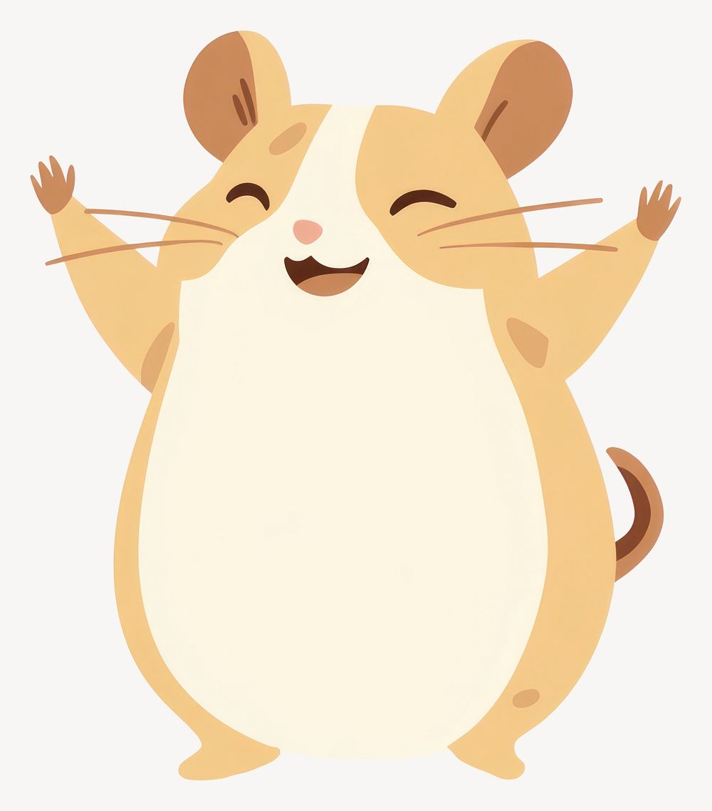 Hamster dance illustration animal rodent | Free Vector - rawpixel