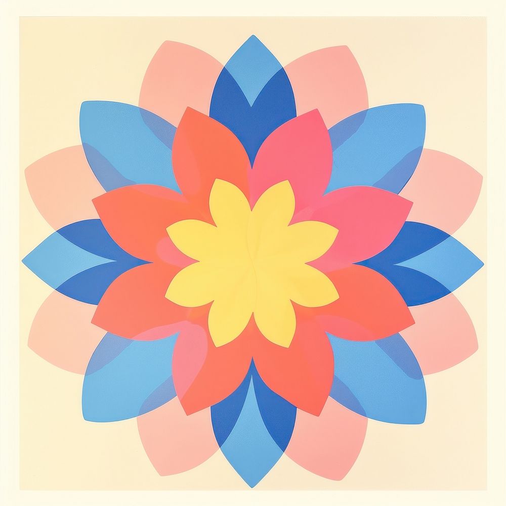 Flower pattern colors design. | Free Photo Illustration - rawpixel