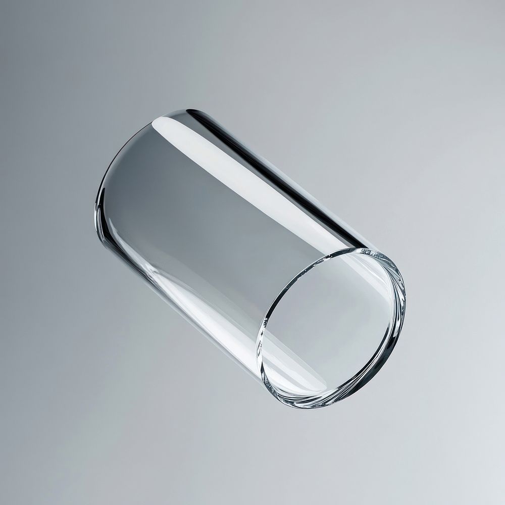Cylinder glass transparent background gray. | Free Photo - rawpixel