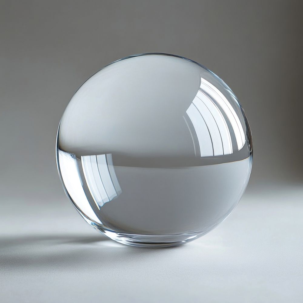 Spherical glass transparent reflective sphere | Free Photo - rawpixel