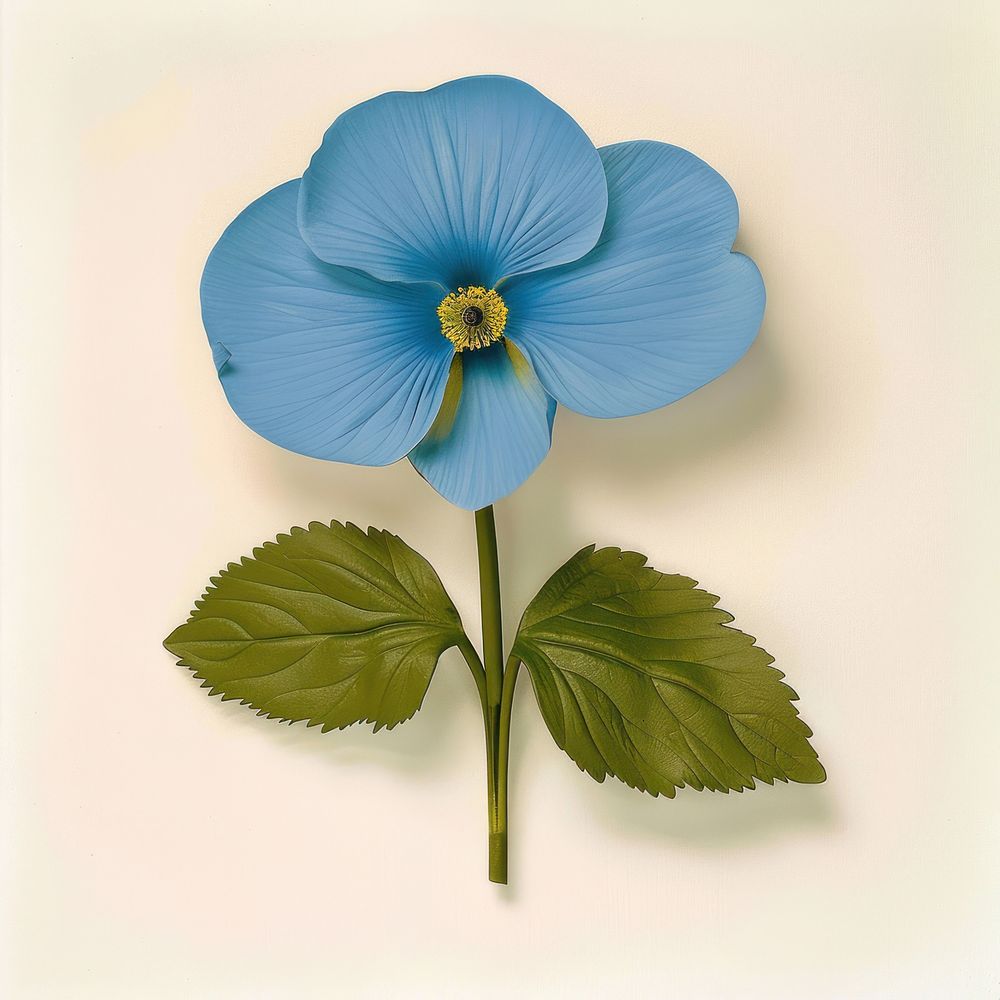 Blue flower leaves petal leaf. | Free Photo - rawpixel