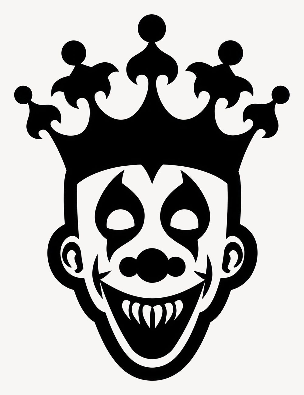 Crown Clown illustration graphic clown | Free Vector - rawpixel
