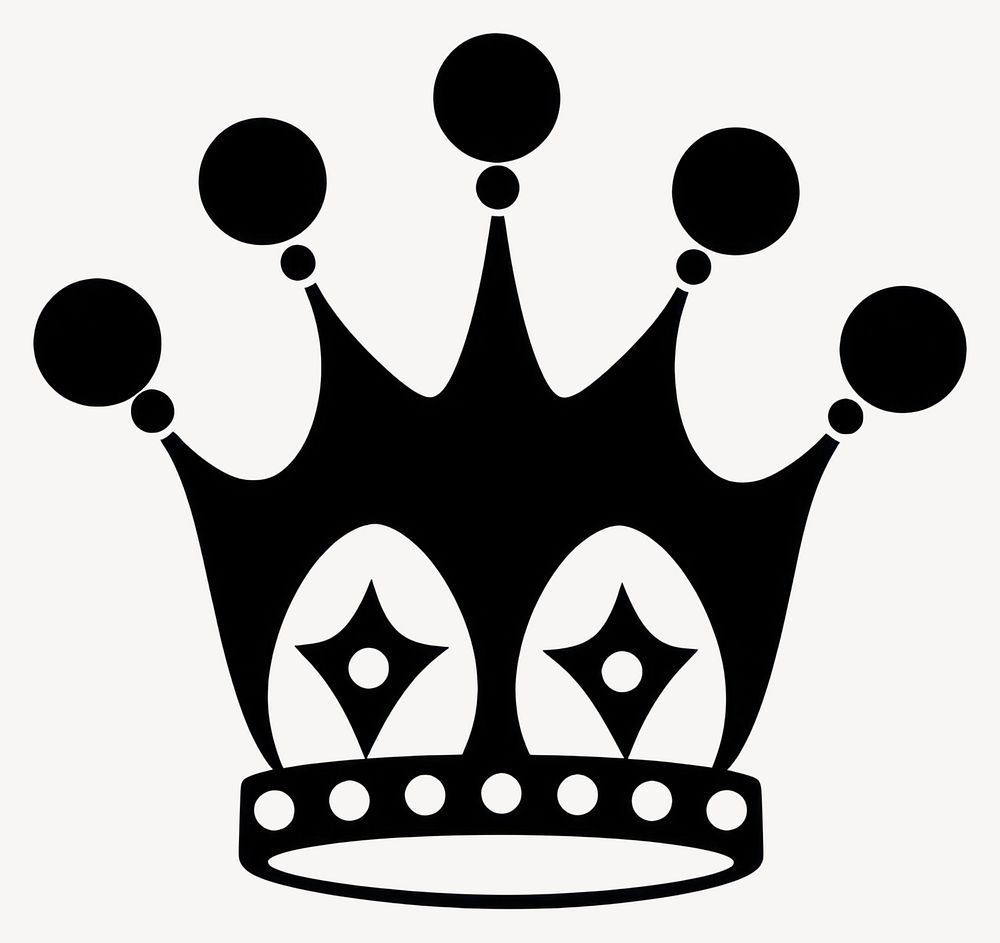 Jester Crown crown illustration silhouette | Free Vector - rawpixel