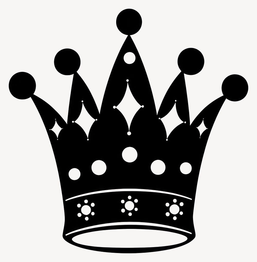 Jester Crown crown illustration silhouette | Free Vector - rawpixel