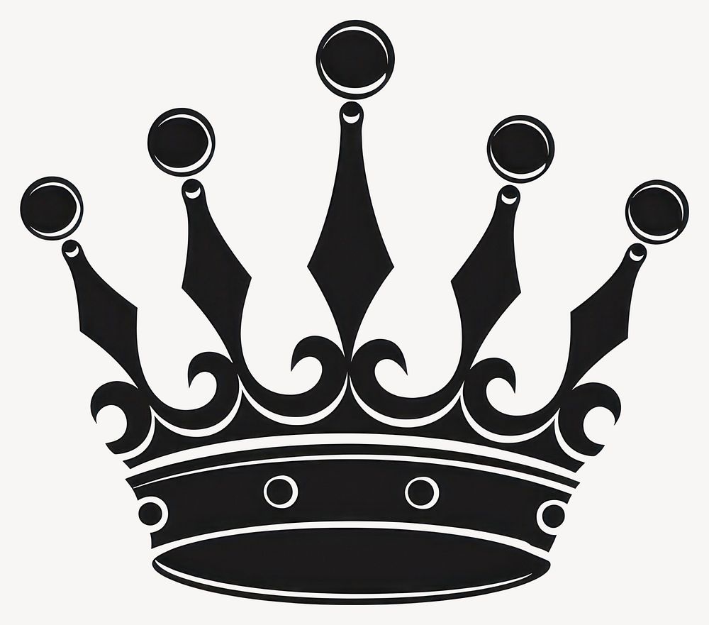Jester Crown crown illustration silhouette | Free Vector - rawpixel
