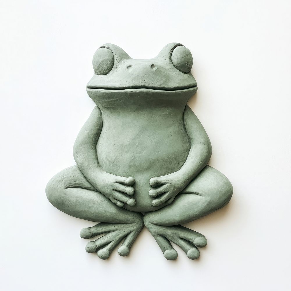 Frog clay handcrafted decorative. | Free Photo - rawpixel