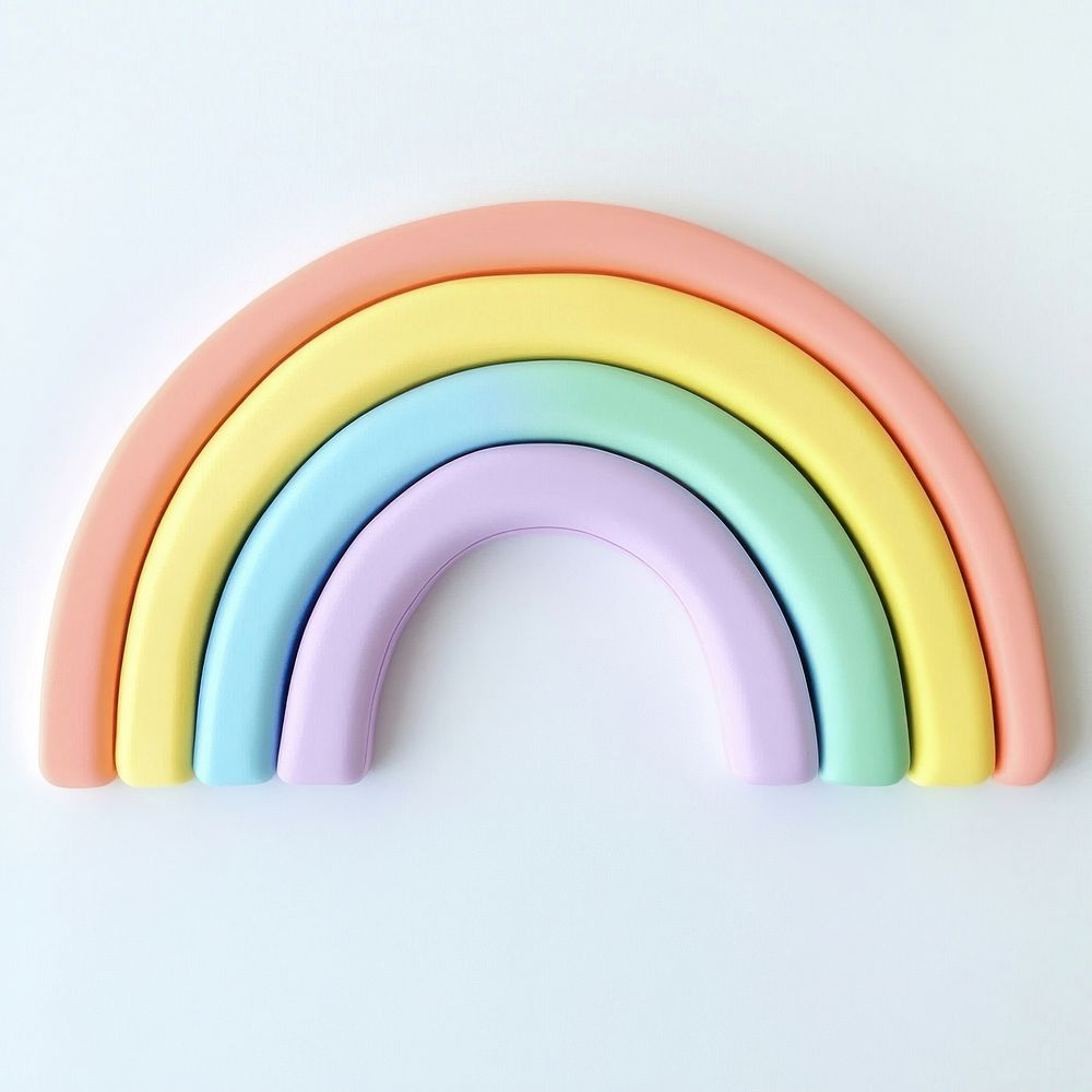 Rainbow pastel colors toy. | Free Photo - rawpixel