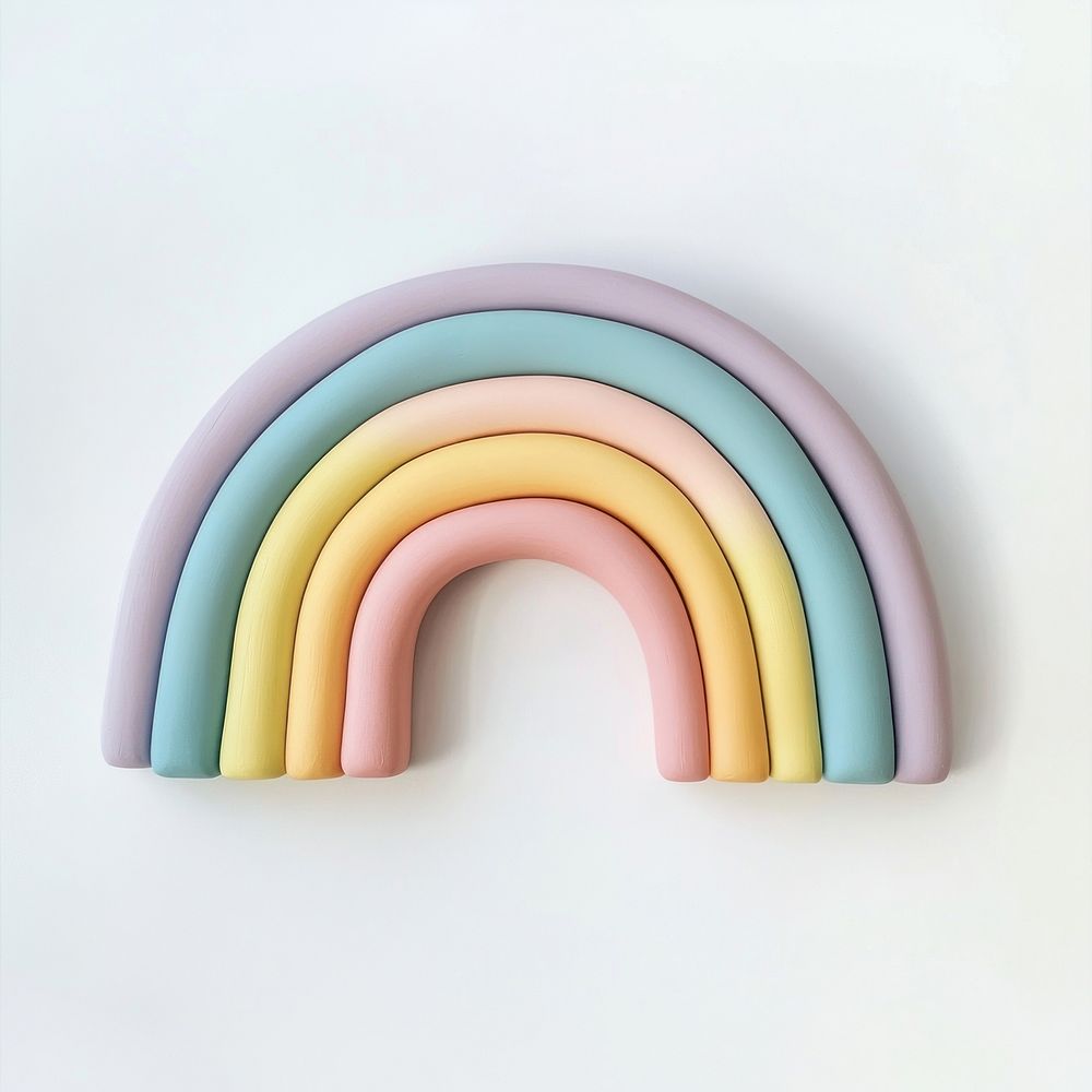 Rainbow pastel colors toy. | Free Photo - rawpixel