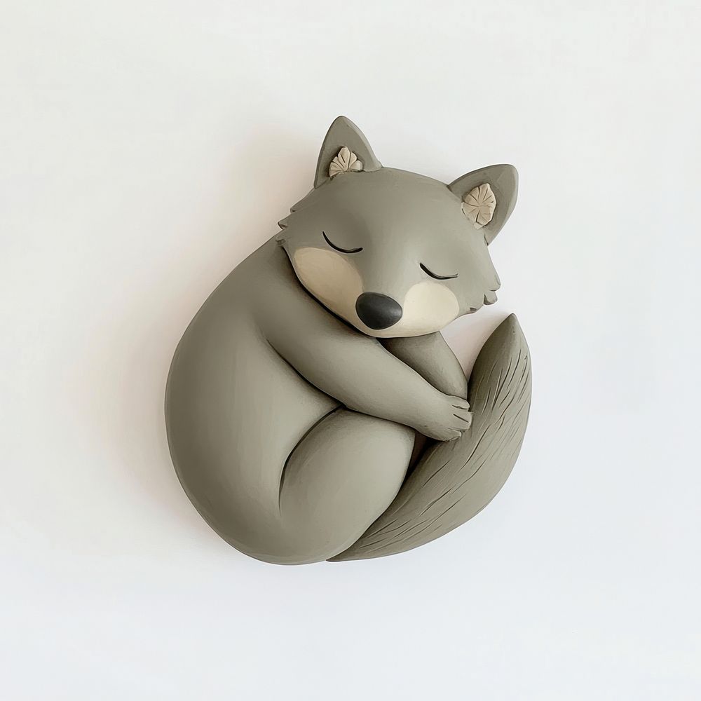 2d clay wolf figurine animal | Free Photo - rawpixel