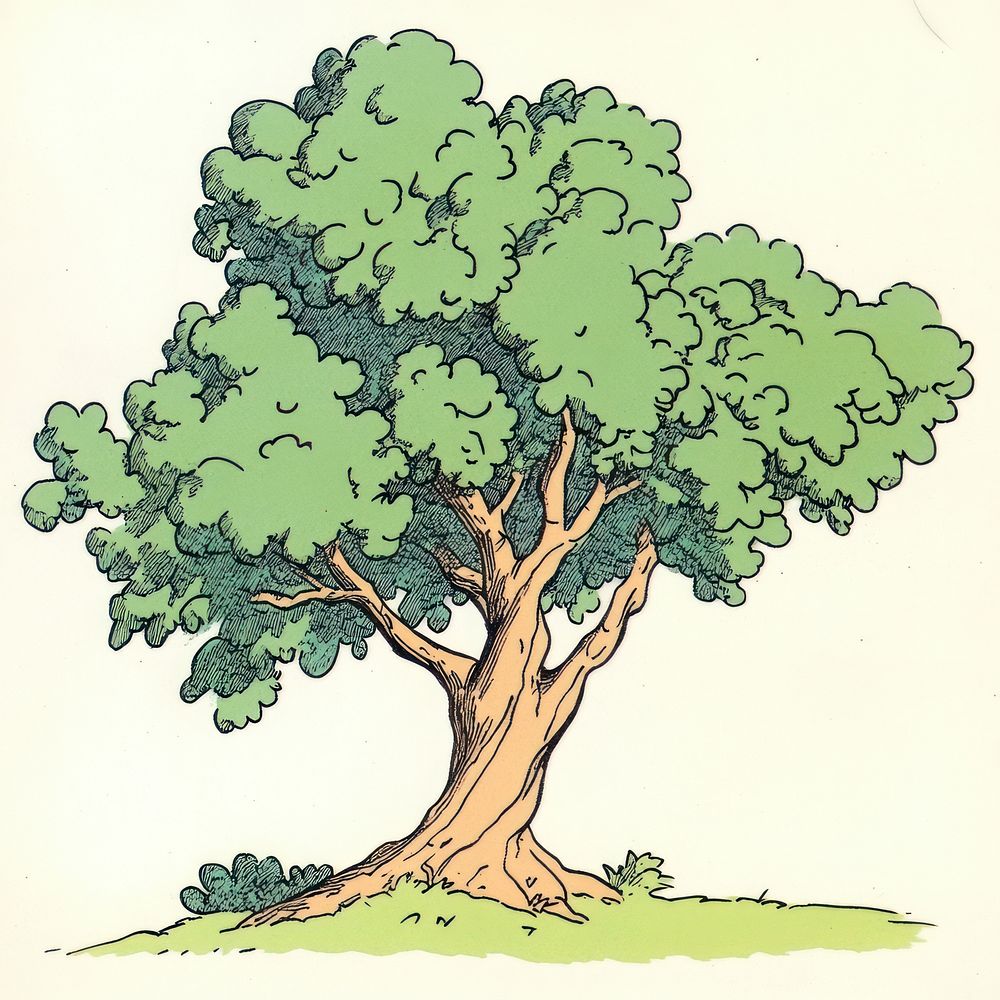 Tree illustration drawing art. | Free Photo Illustration - rawpixel