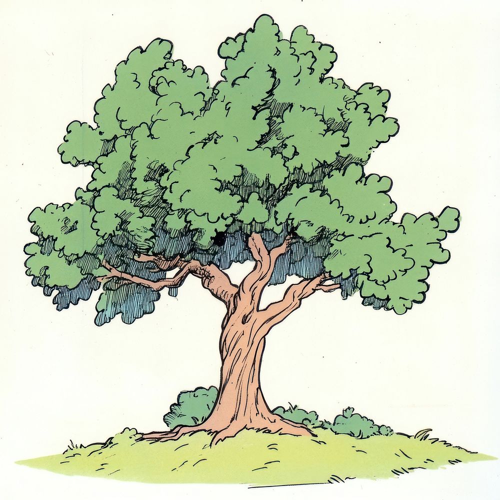 Tree illustration drawing art. | Free Photo Illustration - rawpixel