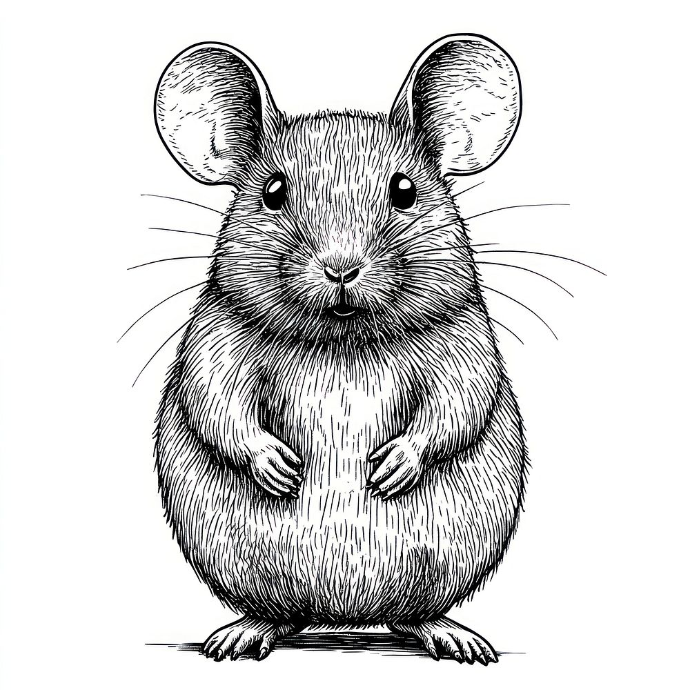 Mouse drawing animal sketch. | Free Photo Illustration - rawpixel