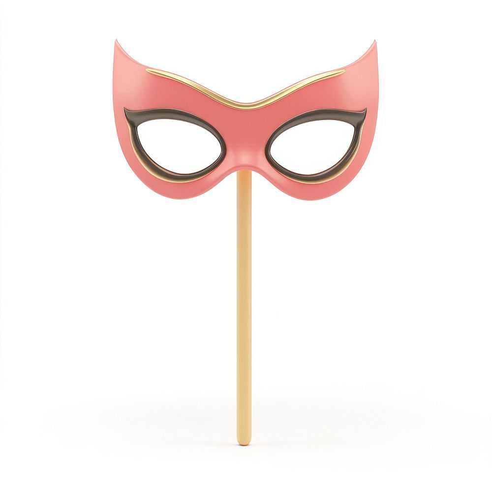 Fancy eyes mask stick illustration | Free Photo Illustration - rawpixel