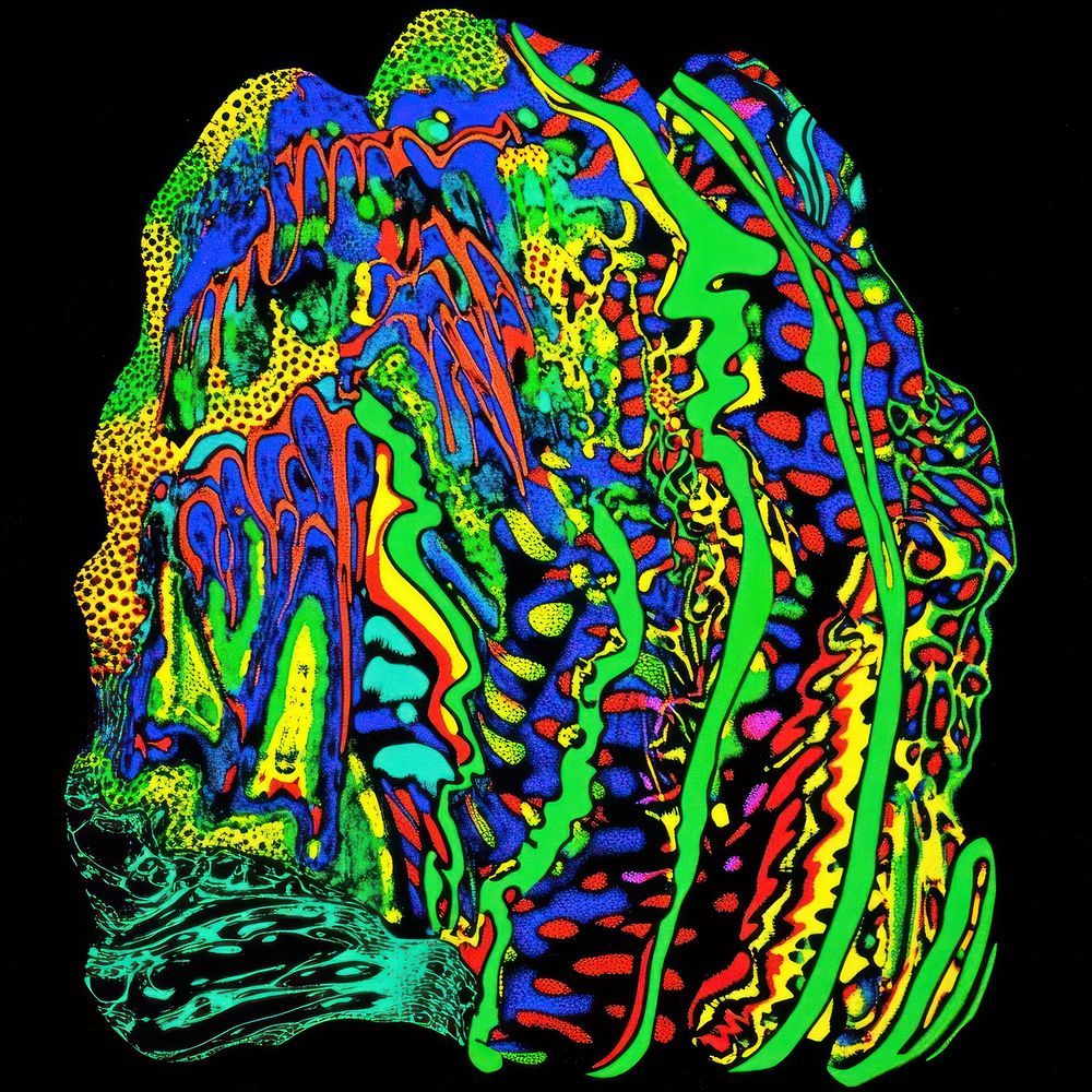 Psychedelic rock psychedelic collage art. | Free Photo Illustration ...