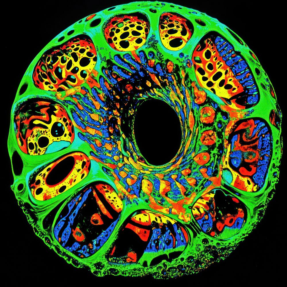 Animal cell pattern cross-section illustration. | Free Photo ...