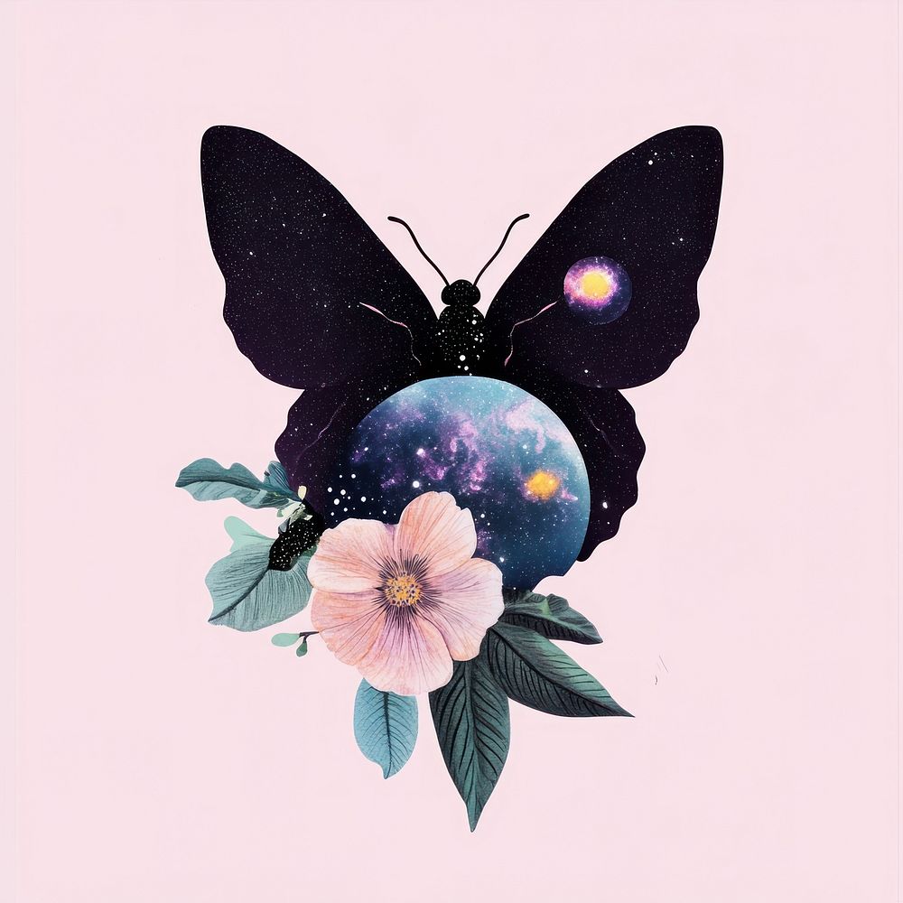 Flower and insect illustration elements | Free Photo Illustration ...
