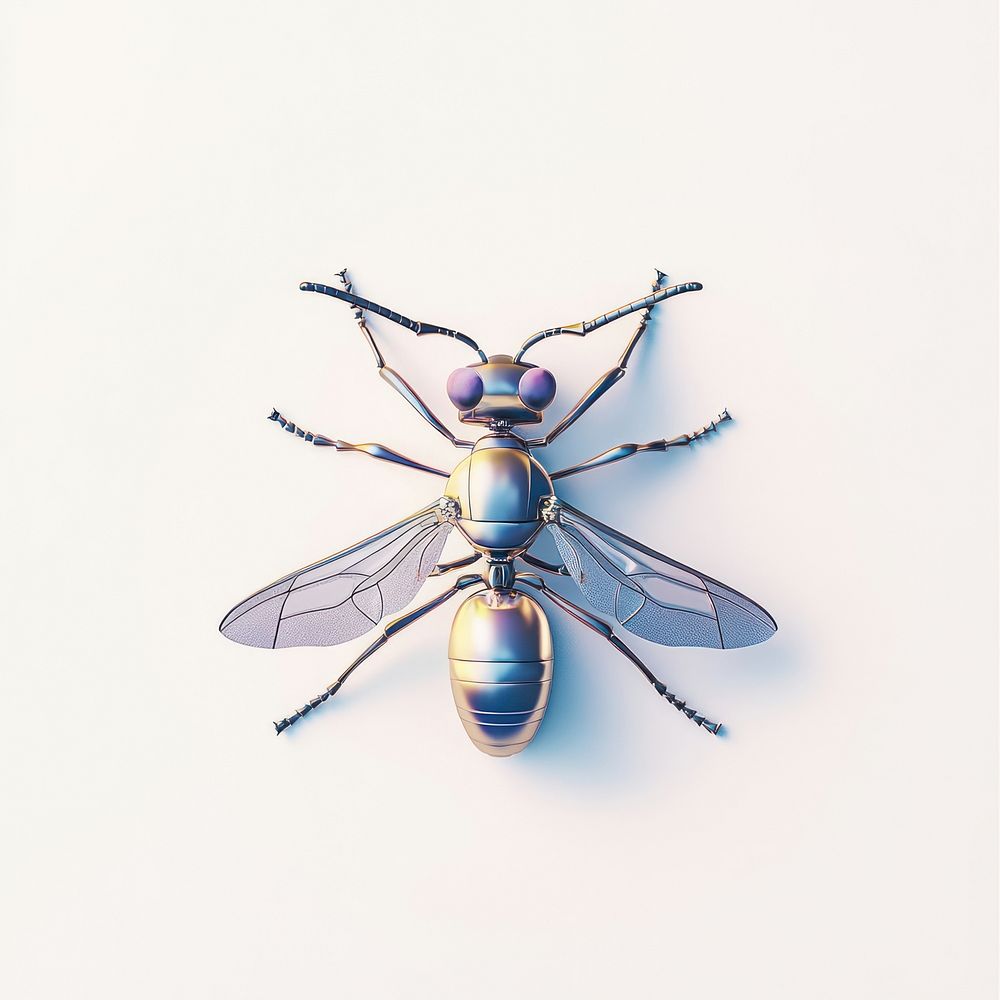 3d solid wasp bug icon | Free Photo Illustration - rawpixel