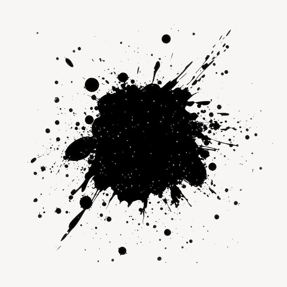 Dot ink splash silhouette black | Free Vector - rawpixel