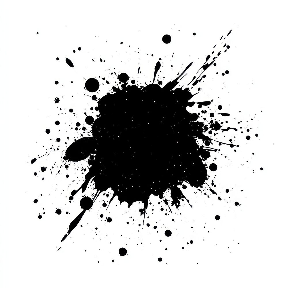Dot ink splash silhouette black | Free Photo Illustration - rawpixel