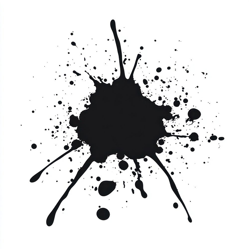 Dot ink splash silhouette illustration | Free Photo Illustration - rawpixel