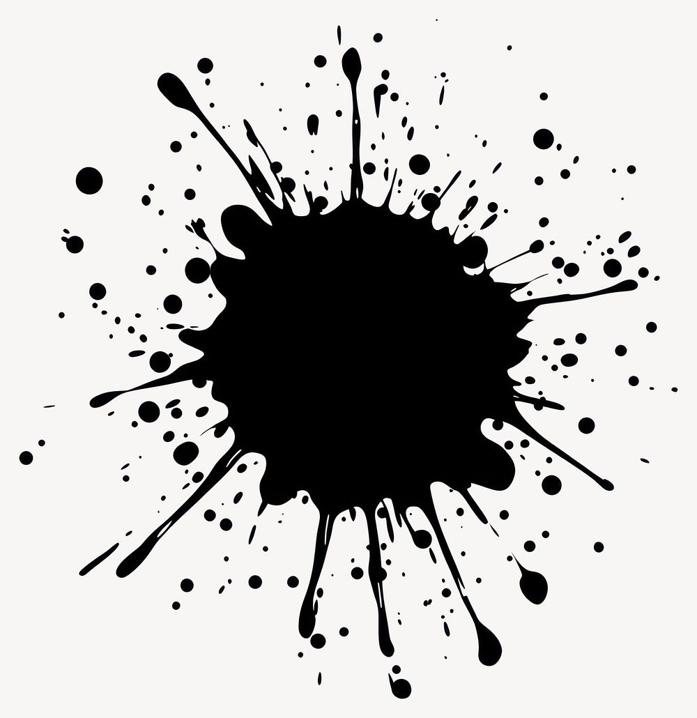Dot ink splash silhouette black | Free Vector - rawpixel