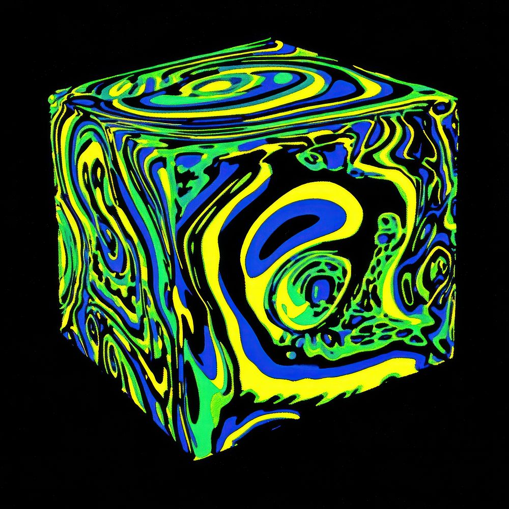 Op art illusion pattern psychedelic | Free Photo Illustration - rawpixel